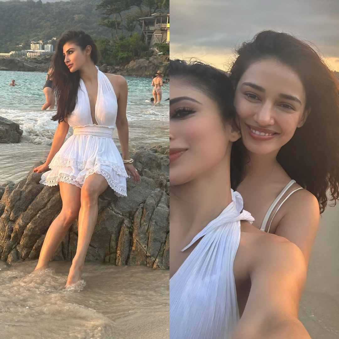 Sizzling Beach Glam: Mouni Roy And Disha Patani's Stylish Sunset Delight